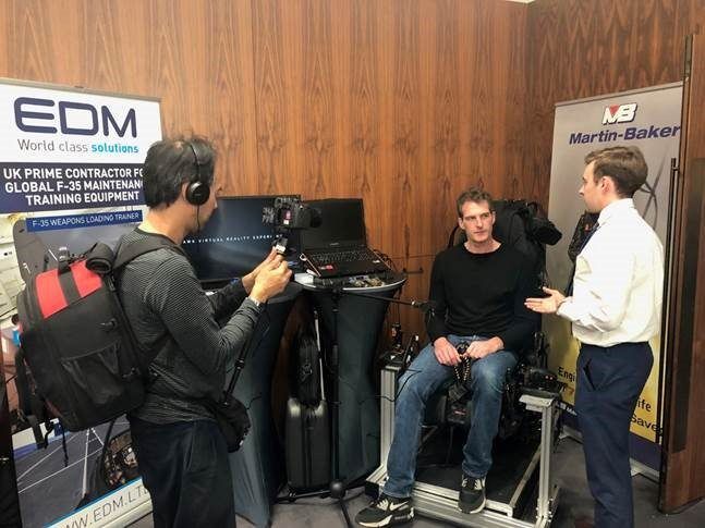 EDM showcases F-35 simulator alongside Martin-Baker | Halldale Group